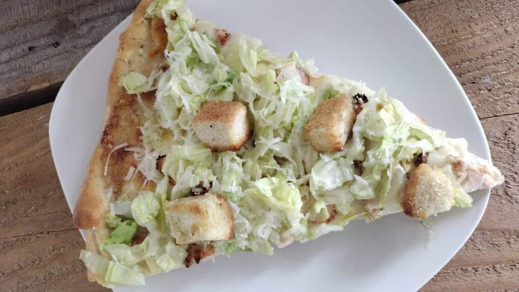 Chicken Caesar Salad Pizza - THE RECIPE BOWL