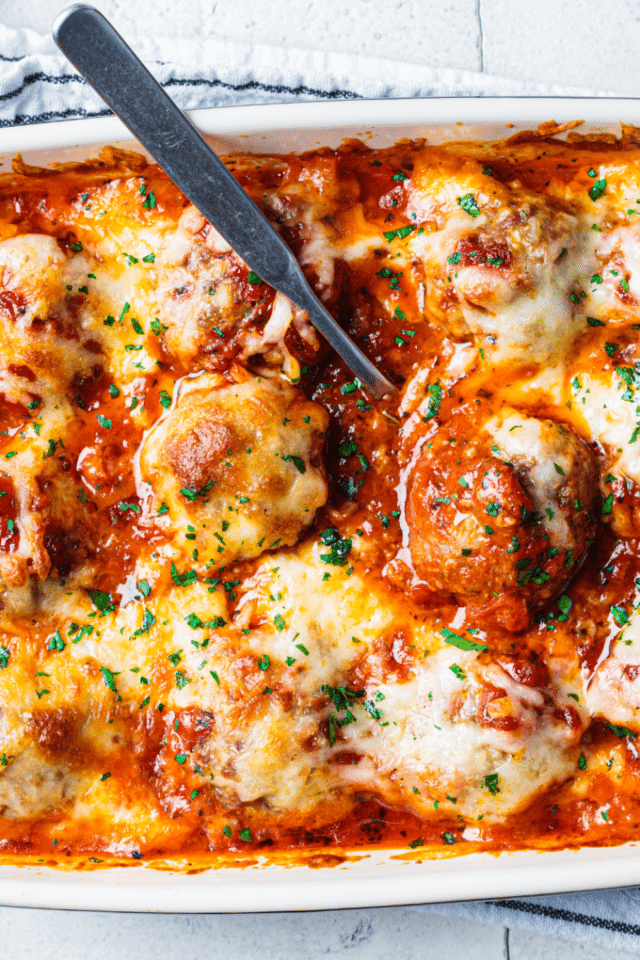 Meatball Sub Casserole - THE RECIPE BOWL